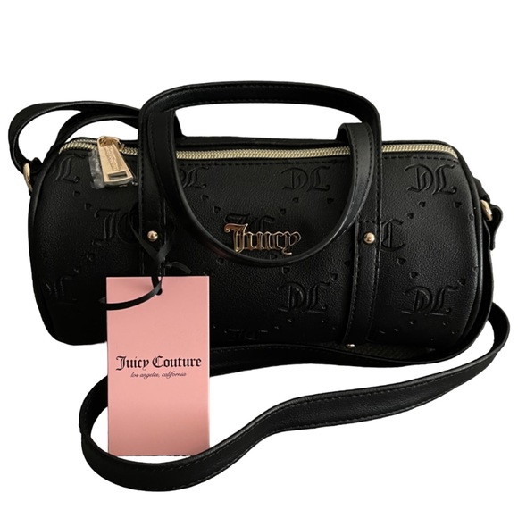 Juicy Couture | Bags | Juicy Couture Black Mini Barrel Bag | Poshmark